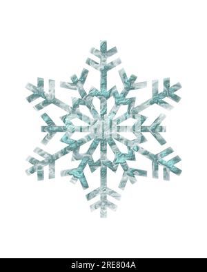 Ice snowflakes. 3d realistic icon, christmas decorations Stock Photo ...