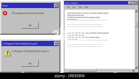 Windows xp application interface with buttons Stock Vector Image & Art ...