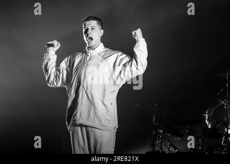 The music group Zetak performing in a concert in Donostia-san Sebastian ...