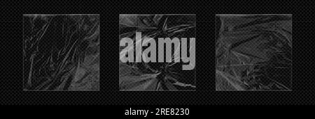 Plastic wrapper texture overlay, transparent stretch wrap, polyethylene ...