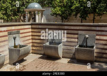 Public mineral water drinking fountains in Sofia, Bulgaria Stock Photo ...