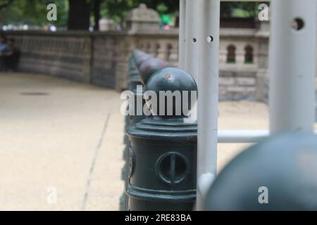 Close up view on bollards at the port of Kiel in Germany Stock Photo ...
