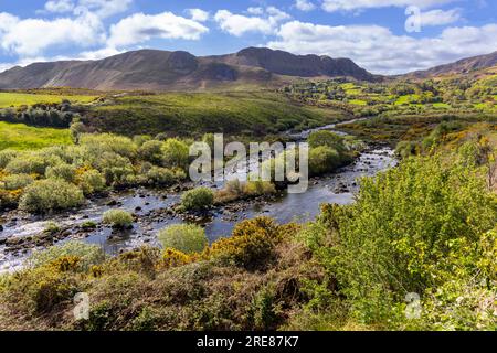 Sceniv view from River Caragh viewing point, on the Ring of Kerry ...