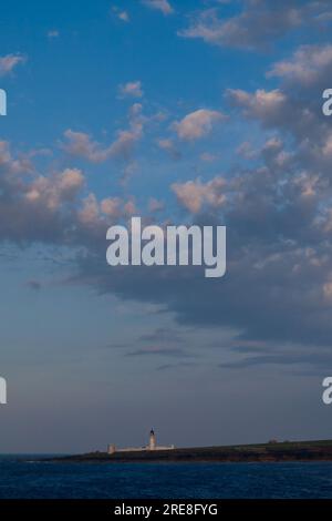 Stroma Lighthouse at Swilkie Point Stock Photo - Alamy