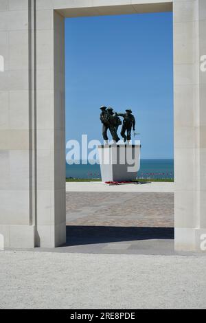 Allied Army Memorial Sculpture at The British Normandy Memorial Stock ...