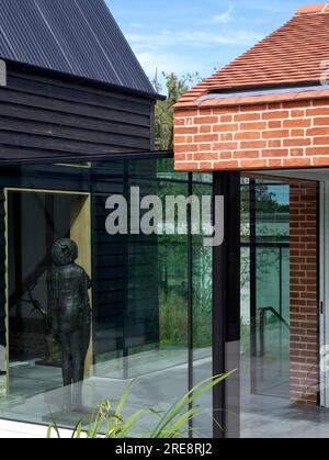 New courtyard. Listed Farmstead, Suffolk, United Kingdom. Architect ...
