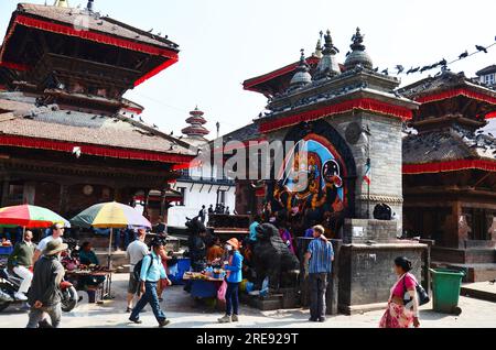 Hindu nepali goddess Kali or Kaal Bhairav deity or Kalika angel for ...