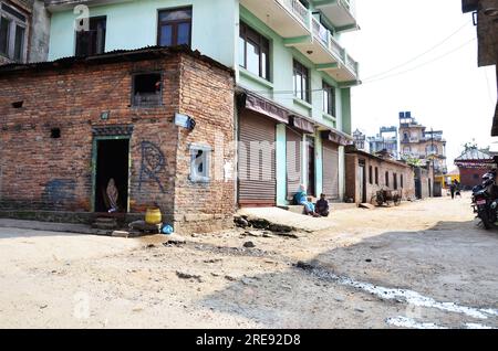 Local life lifestyle of nepali with foreign travelers and nepalese ...