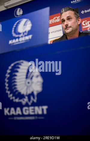 Gent, Belgium. 26th July, 2023. Gent's Justin Munezero pictured in ...
