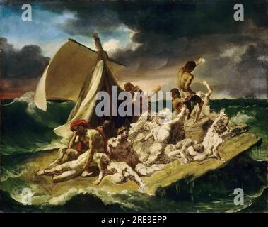 The Raft of the Medusa, painted by Théodore Géricault in 1819, depicts ...