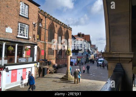Chester Cross is a medieval stone cross in the centre of the city, set ...