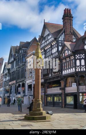 Chester Cross is a medieval stone cross in the centre of the city, set ...