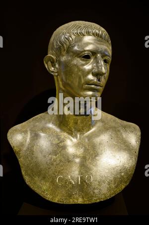 Bust of a Roman Senator in the Museum of Roman Antiquities in Saintes ...