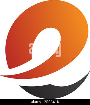 Orange and Black Spiky Lowercase Letter K Icon on a White Background ...