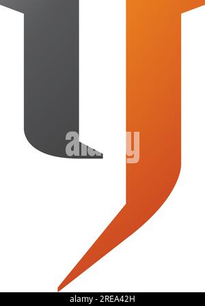 Orange and Black Lowercase Letter R Icon with an Airplane on a White ...