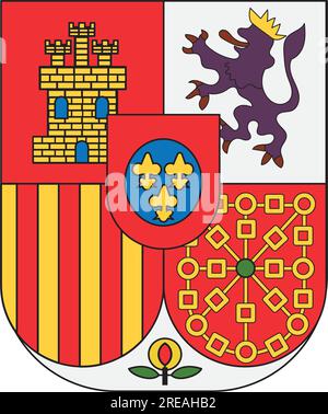 spain shield crown isolated icon vector illustration design Stock ...