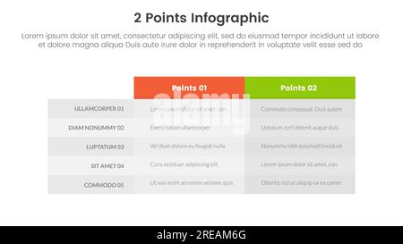 versus or compare and comparison concept for infographic template ...