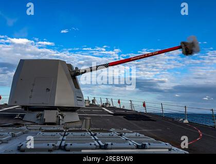CORAL SEA (July 23, 2023) The Royal Australian Navy Hobart-class ...