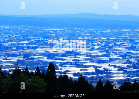 Scattered villages in spring Stock Photo - Alamy