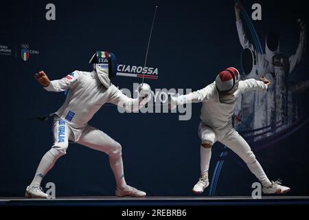 Tamas Mate KOCH of Hungary against Seibaek Conrad KONGSTAD of Denmark ...