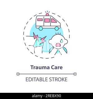 Pediatric trauma abstract concept vector illustration Stock Vector ...