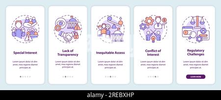 Lobbying government concept with thin line icons Stock Vector Image ...