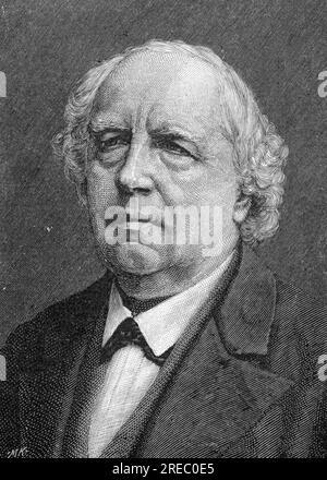 Karl Weierstrass (1815-1897), German mathematician, illustration from ...