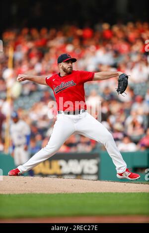Cleveland Guardians starting pitcher Aaron Civale delivers against the ...