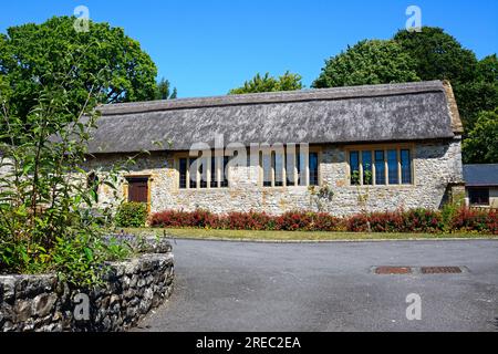 UK, Somerset, Chard, Chard School, Thatched Elizabethan Chapel Stock ...