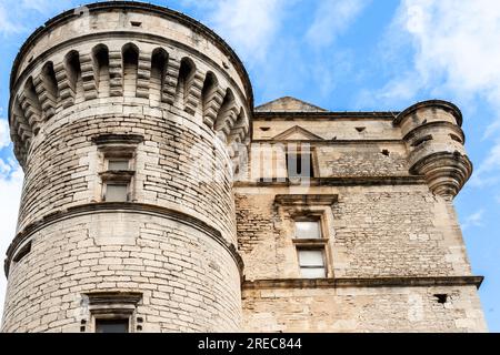 Chateau de Goult castle tower in ancient French town of Gordes in ...