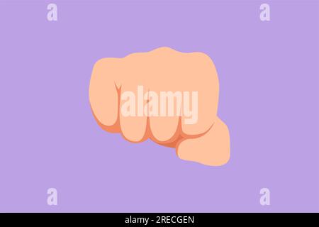 Vector hand drawn Hand signs concept sketch. Set of human palms with ...