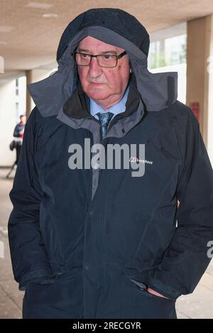John Letby, the father of nurse Lucy Letby, arrives at Manchester Crown ...