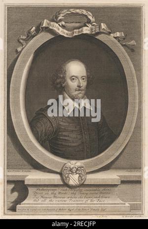 William Shakespeare 1719 by George Vertue Stock Photo - Alamy