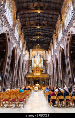 Stoller organ and the pulpitum inside Manchester Cathedral, Manchester ...