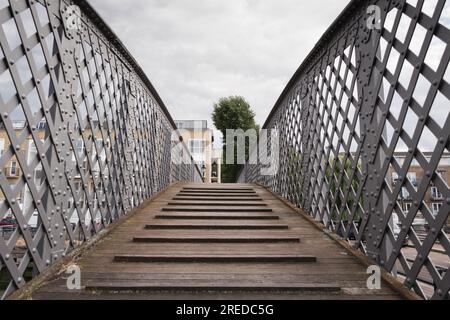 The Greenland Dock cast iron swing bridge at the entrance to the dock ...