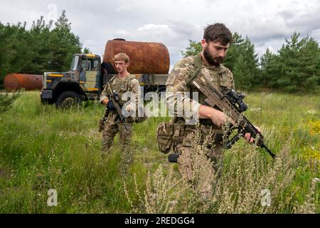 Air Specialist 1 Harrison Malkin from 15 Squadron RAF Regiment, based ...