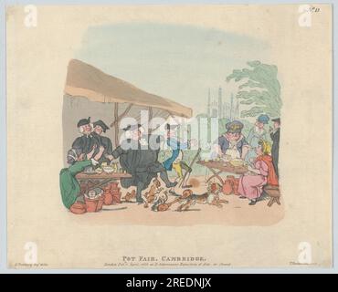 Pot Fair Cambridge 1803 by Thomas Rowlandson Stock Photo - Alamy