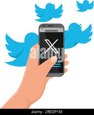 Rebranding of the famous social network logo Stock Vector Image & Art ...