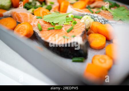 Preparing fresh nice fish in kitchen at home Stock Photo - Alamy