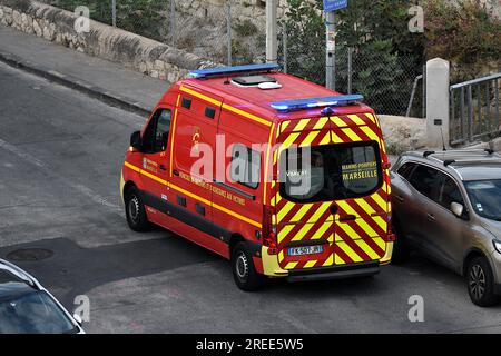 A Victim Assistance and Rescue Vehicle (VSAV) seen on a street in ...