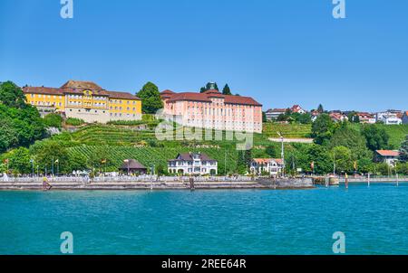 Meersburg, Germany, the village seen from Lake Constance (Bodensee ...