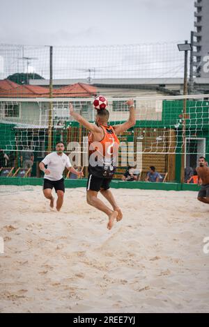 Futevolei being played in Sao Paulo, Brazil Stock Photo - Alamy
