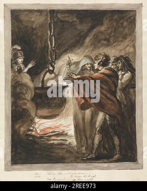 Macbeth and the Apparition of the Armed Head circa 1820 by William ...