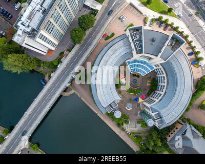 Aerial view of Clearwater Court, Thames Water Headquarters, Reading ...