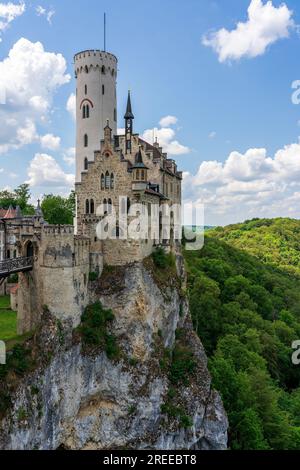 Panoramic view of Lichtenstein Castle in Germany Stock Photo - Alamy