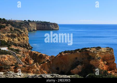 The Algar Seco caves, cliffs and the work of erosion in Carvoeiro ...