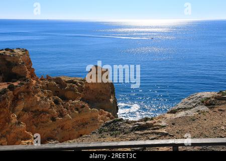 The Algar Seco caves, cliffs and the work of erosion in Carvoeiro ...