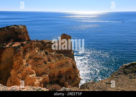 The Algar Seco caves, cliffs and the work of erosion in Carvoeiro ...