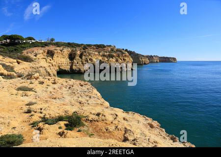 The Algar Seco caves, cliffs and the work of erosion in Carvoeiro ...