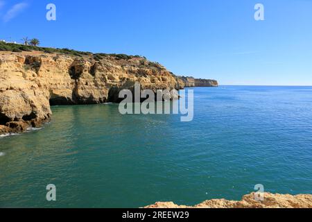 The Algar Seco caves, cliffs and the work of erosion in Carvoeiro ...